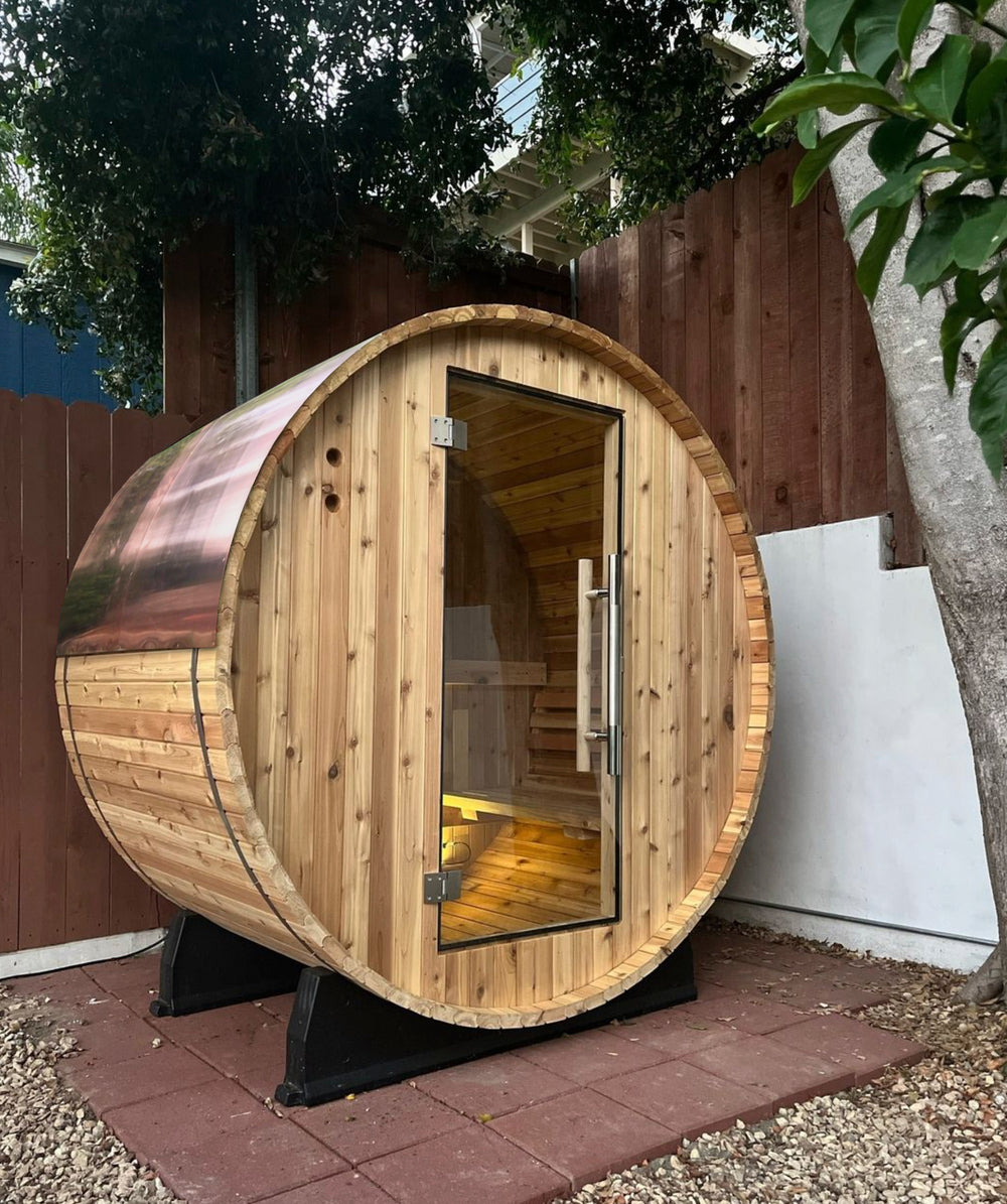 Barrel Sauna Copper Roof Cover| Durable & Stylish Protection – Sauna Shield