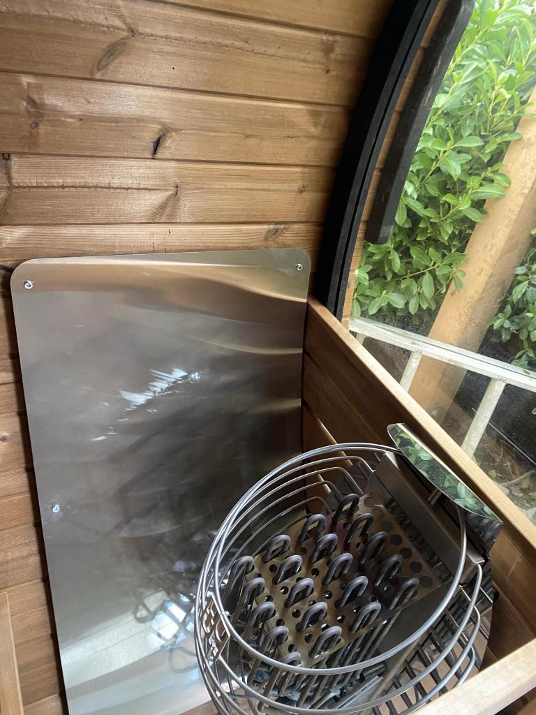 Barrel Sauna Front Heater Shield for Maximum Protection | Sauna Shield