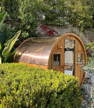 Barrel Sauna Copper Roof Cover| Durable & Stylish Protection – Sauna Shield
