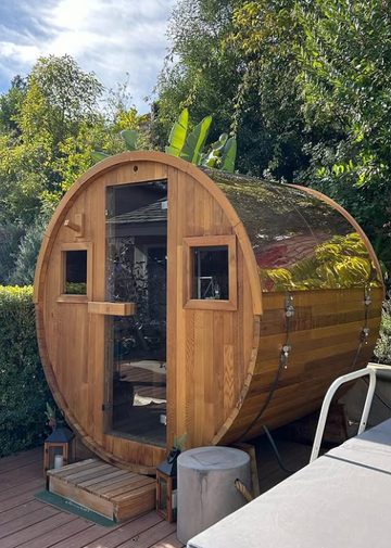 Barrel Sauna Copper Roof Cover| Durable & Stylish Protection – Sauna Shield